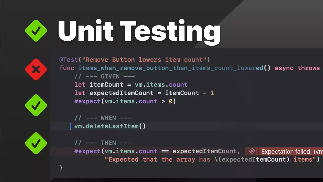 Getting Started with Unit Testing for iOS Development - swiftyplace